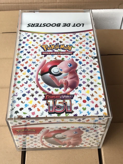 PROTECTION PLEXI DISPLAY Pokémon 151 Bundle Booster EV8. 8.5 Case PRO ...