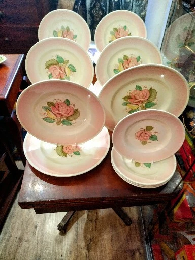 SUSIE COOPER PATRICIA ROSE PINK PART SET ART DECO 16 Pieces collection ...