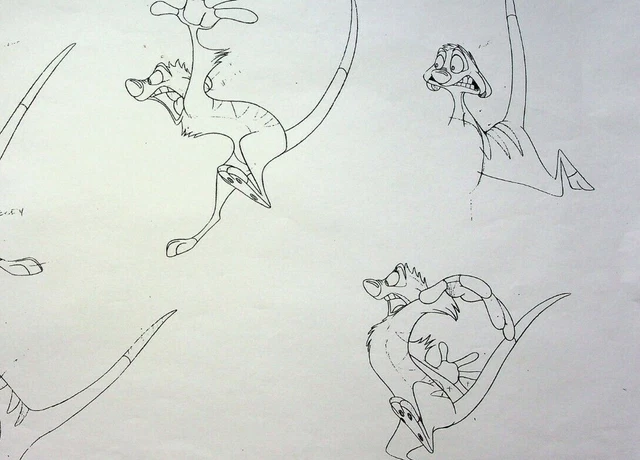 THE LION KING 1994 Animation Production TIMON Character Model Cel ...