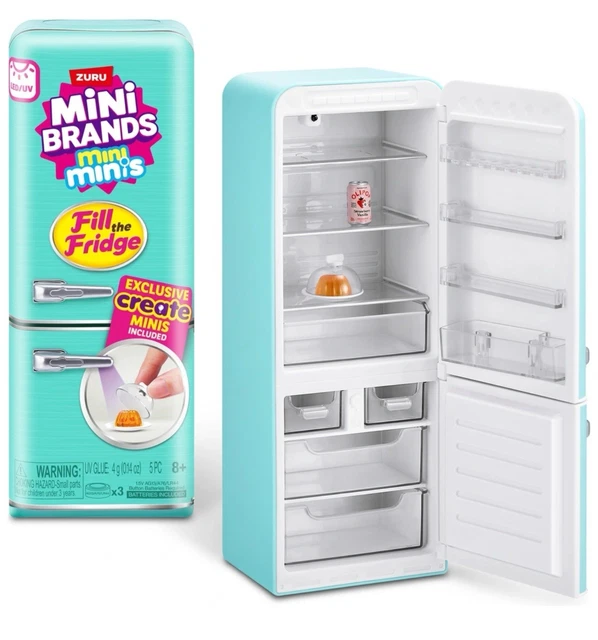 MINI BRANDS ZURU Mini Minis FILL THE FRIDGE Playset Series 1 - Brand ...