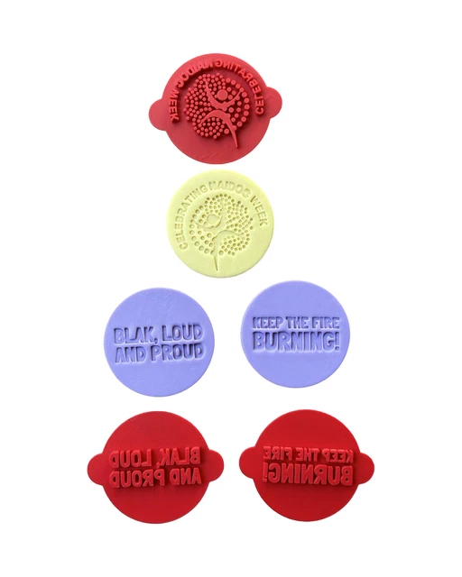 NAIDOC WEEK COOKIE stamp Aboriginal first nations keep the fire burning ...