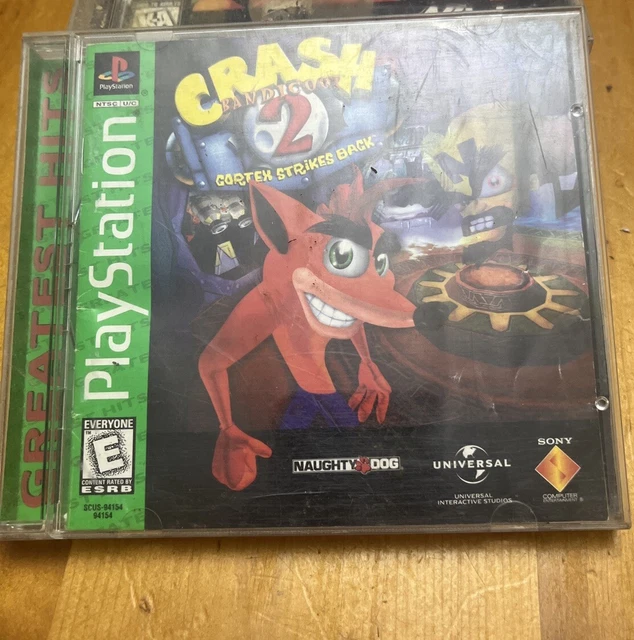 CRASH BANDICOOT 2 Cortex Strikes Back Greatest Hits PS1 CIB non testé ...