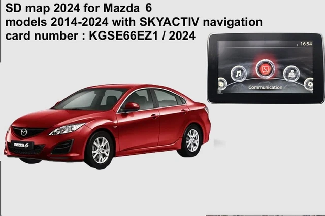 MAZDA 6 - mappa SD ultima 2024 SKYACTIV SCHEDA navigazione Regno Unito ...