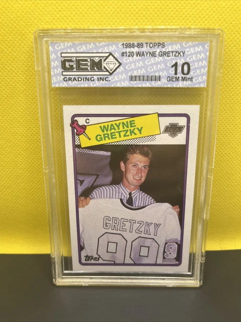 1988-89 TOPPS #120 WAYNE GRETZKY 10 GEM Grading MINT Los Angeles Kings Jersey🔥 $299.99 - PicClick CA