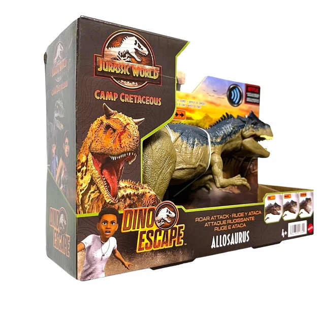 JURASSIC WORLD ALLOSAURUS Camp Cretaceous Roar Attack Dinosaur Figure ... JURASSIC WORLD ALLOSAURUS Camp Cretaceous Roar Attack Dinosaur Figure ...