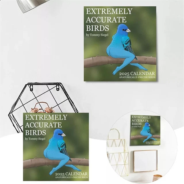 2025 CALENDAR OF Extremely Accurate Birds by Tommy Siegel Bird Wall ...