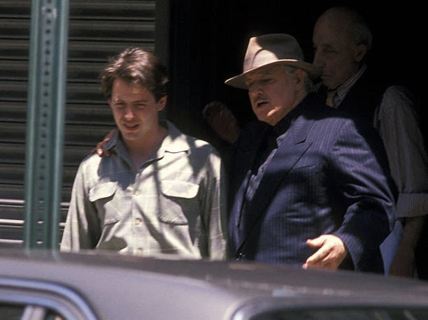 MATTHEW BRODERICK AND actor Marlon Brando film The Freshman - 1989 Old ...