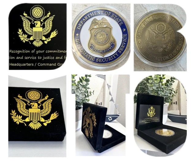 DEPARTMENT OF STATE-US Diplomatic Security Service Bronze Plated ...