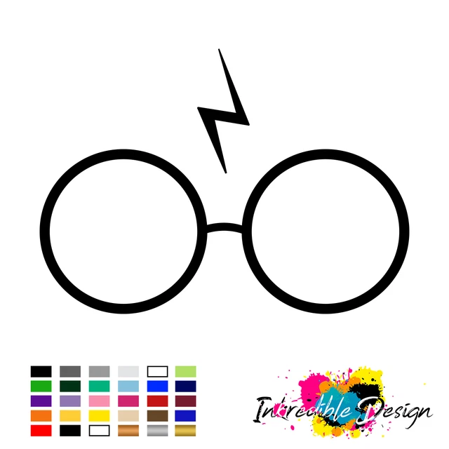 HARRY POTTER SCAR Lightning Bolt Logo Vinyl Sticker Decal Car Window 12 ...