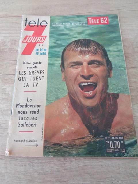 TELE 7 JOURS N 121 année 1962 RAYMOND MARCILLAC - CIMENA EUR 14,90 ...