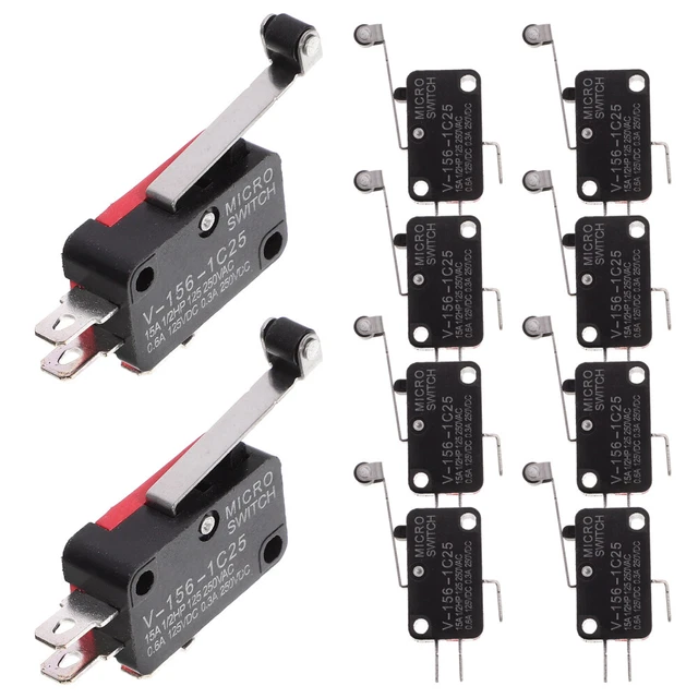 10 PCS MICRO Fin De Course 3-16A 250V SV-166-1C25 Micro Interrupteur ...