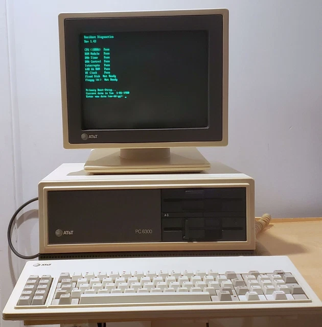 RARE AT&T PC6300/OLIVETTI M24/Extras/Restored/Tested/Working. Best IBM ...