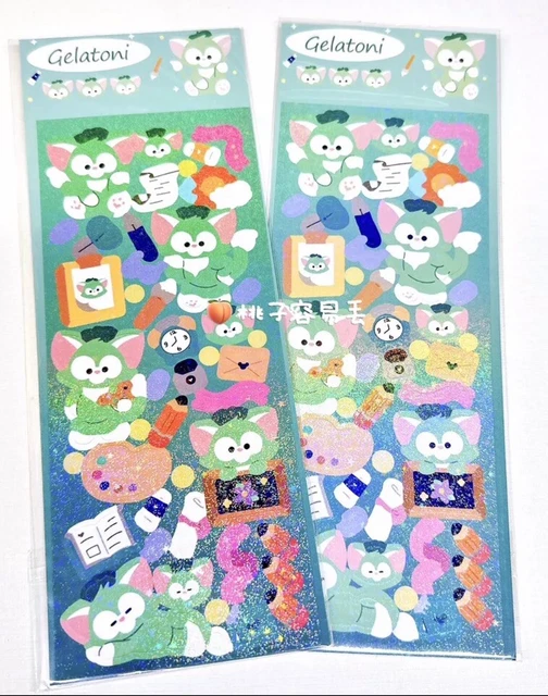 DISNEY DUFFY AND Friends Gelatoni Hologram Sticker Scrapbook Diary ...