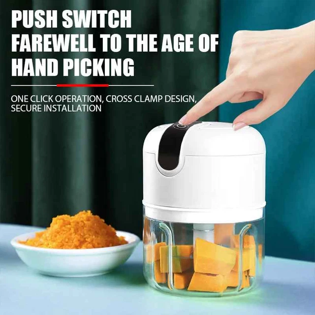 ELECTRIC GARLIC MASHER Food Processor Vegetable Cutter Meat Grinder ...