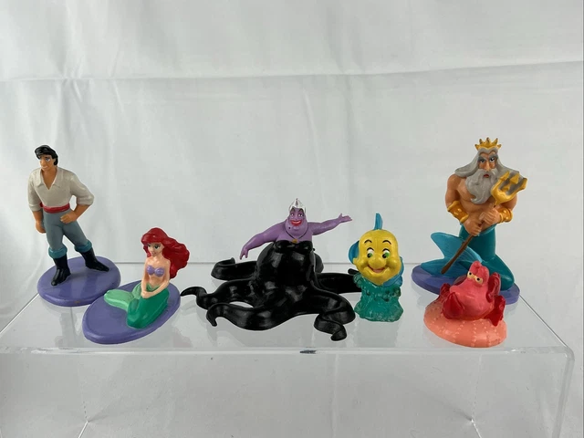 THE LITTLE MERMAID Disney Applause 1990s PVC figures Cake Toppers Lot ...