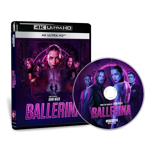 4K UHD JOHN Wick: Ballerina 2025 Blu-ray Disc PS5 Compatible with Xbox ...