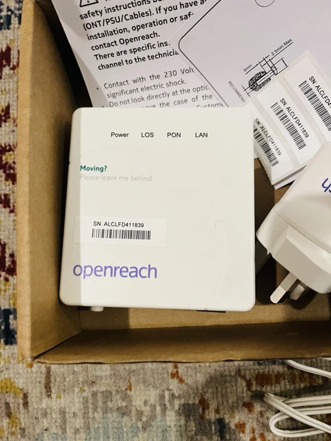 NOKIA ONT G-010G-R Openreach FTTP GPON Modem Router £9.99 - PicClick UK