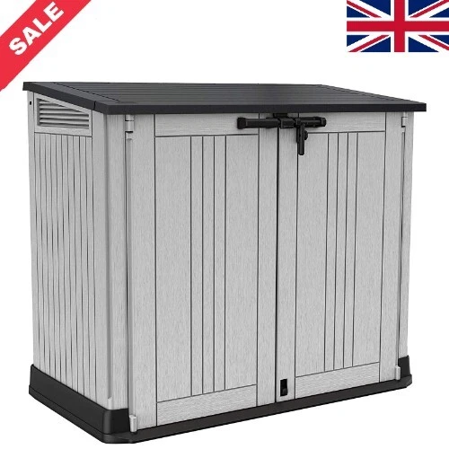 LARGE KETER STORE NOVA Garden Lockable 880L Storage Box XL Shed Outside ...