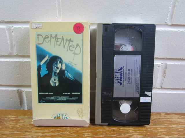 DEMENTED VHS TAPE Horror Movie 1982 Media Rated R Revenge/Slasher 80s £ ...