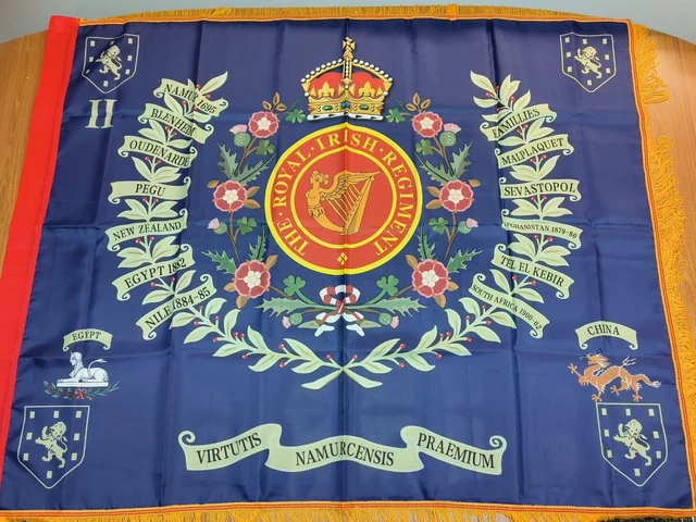 THE ROYAL IRISH Regiment 2nd Battalion Regimental colours flag. £15.00 ...