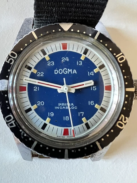RARE MONTRE DOGMA PRIMA de plongée pour homme. diving watch EUR 150,00 ...