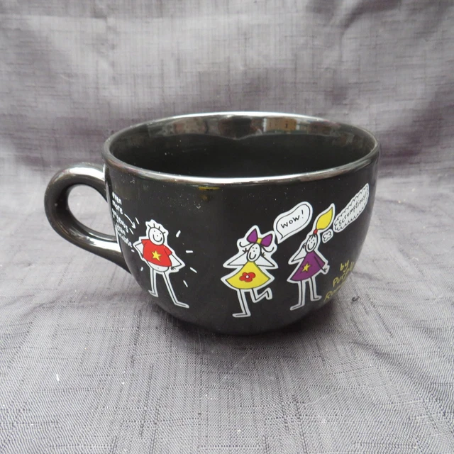 VINTAGE PURPLE RONNIE Black Ceramic A Poem About Chocolate Extra Large ...