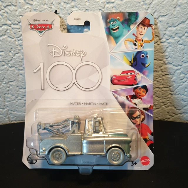 MATTEL DISNEY 100TH Anniversary Pixar Cars Mater Silver Metal Character ...