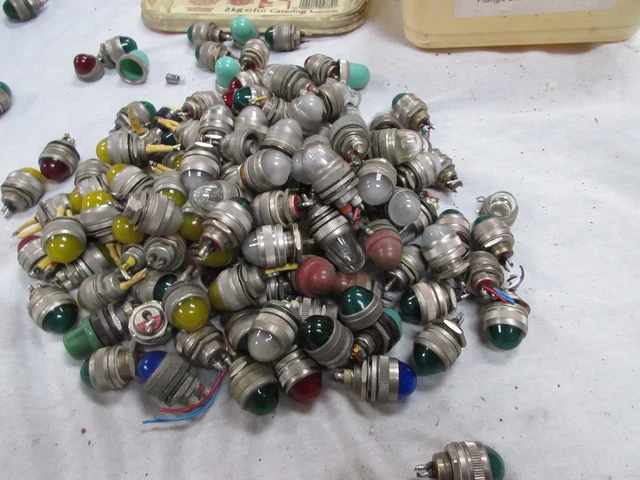 MOD PANEL LAMP Holder Mixed Colours Job Lot Used (3kg) £20.00 - PicClick UK