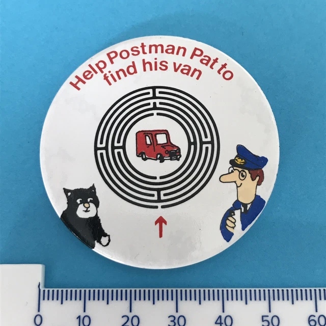 HELP POSTMAN PAT Find His Van BBC Television Promotional pin badge Jess ...