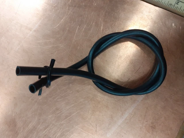 BLACK PETROL FUEL Carb Overflow / Vent Pipe for 5mm Fittings 0.5M Long ...