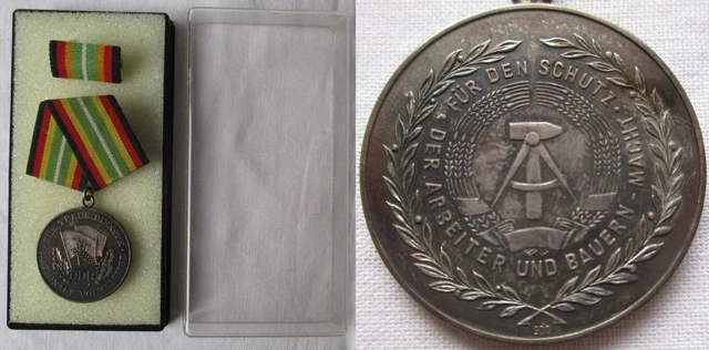 DDR MEDAILLE FÜR treue Dienste in der NVA Silber 900er Ag Bartel 150 e ...