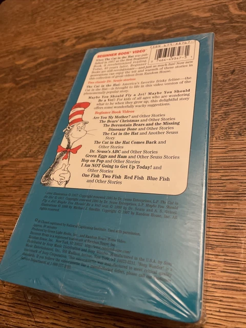 SEALED VHS - Dr Seuss: The Cat In The Hat and Maybe You Should Fly A ...