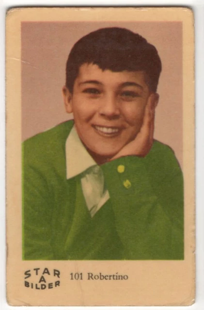 1960S SWEDISH FILM Star Card Bilder A #101 Italian Singer Robertino ...