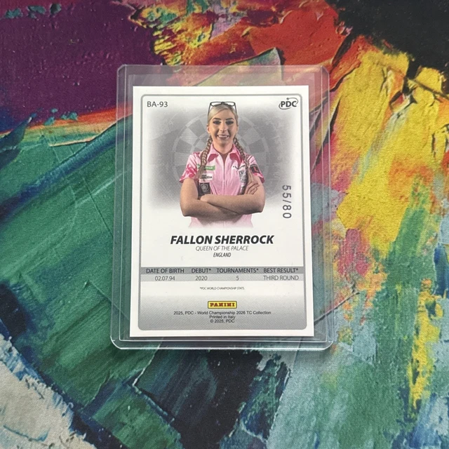PANINI PDC DARTS World Championship 2026 Fallon Sherrock 55/80 EUR 5,00 ...