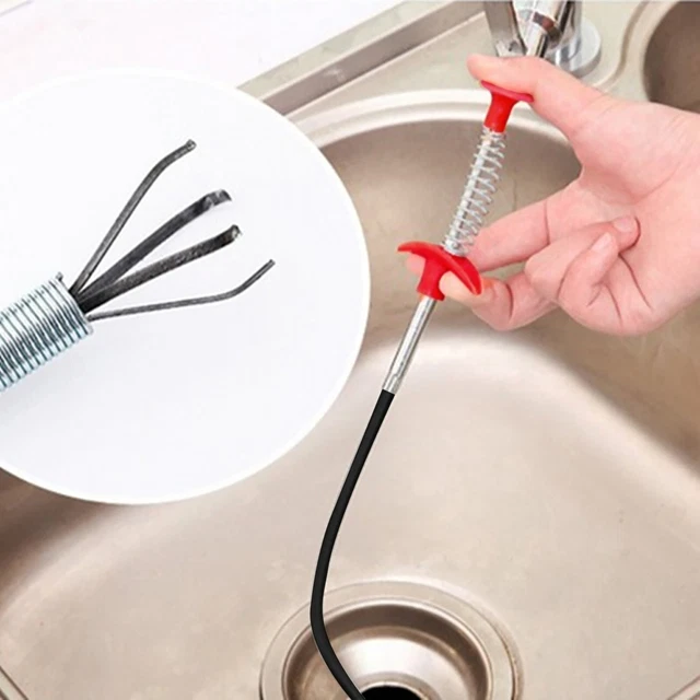 FLEXIBLE LONG REACH Claw Up Narrow Bend Curve Grabber Tool Spring Grip ...