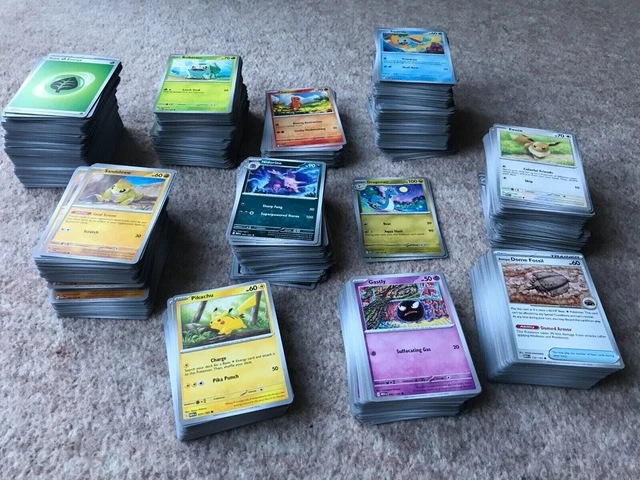 POKEMON 151 BULK 500 Cards Mixed Pokemon Trainer Energy English Joblot ...