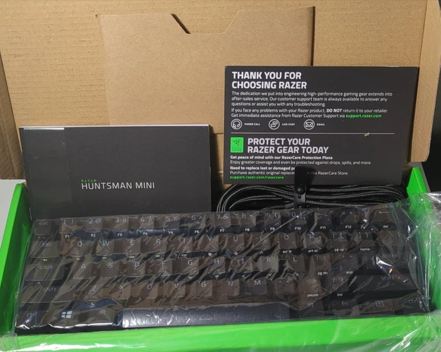 RAZER HUNTSMAN MINI 60 TKL Gaming Keyboard - Black (RZ03-03390500-R3U1 ...