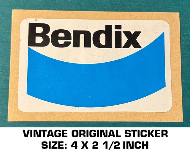 BENDIX AUTOMOTIVE PRODUCTS Vintage Original Decal Sticker - Racing ...