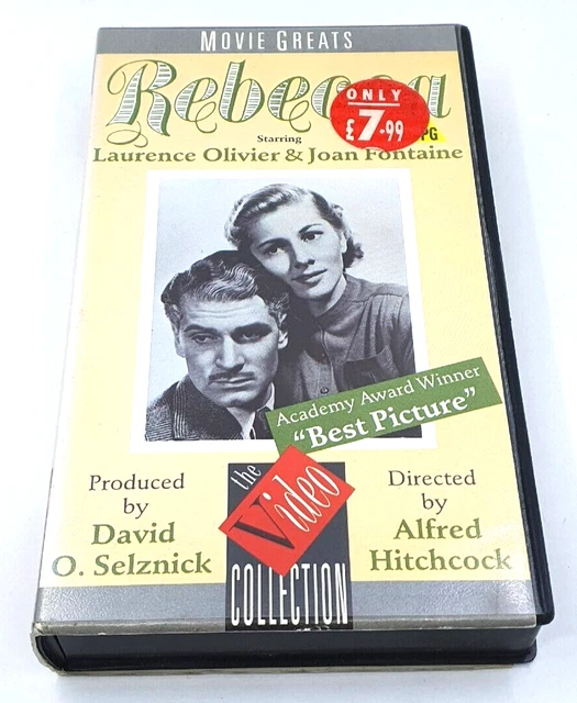 REBECCA [VHS] LAURENCE Olivier, Joan Fontaine, Alfred Hitchcock [Dir.] 1940 £15.40 - PicClick UK