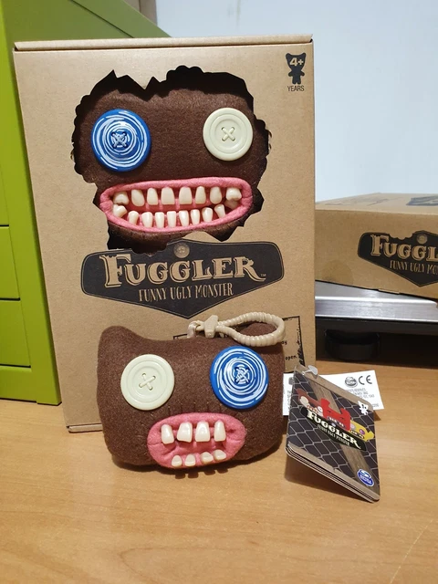 *MATCHING SET* FUGGLER Funny Ugly Monster Mr Buttons Brown 9" Fuggler ...