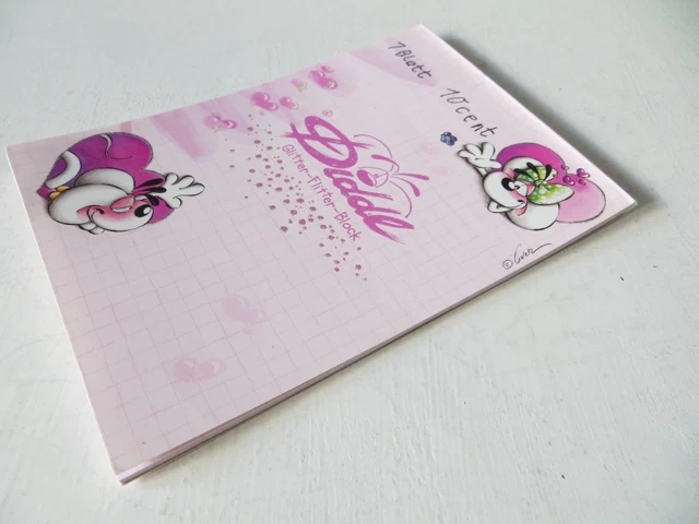 DIDDL MAUS - Glitter - Flitter - Block Nr. 104 DIN A6 - 16 Blatt ...