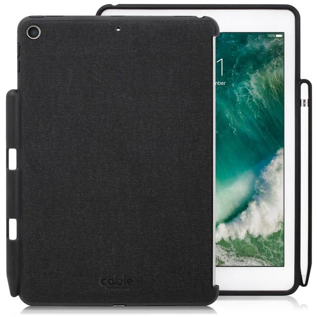 BACK CASE IPAD 2018/2017 5a 6a gen,holder per apple pencil,custodia ...