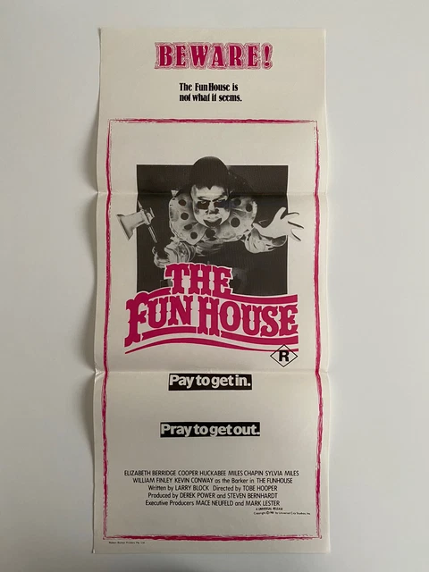 THE FUNHOUSE - Original Australian Daybill Poster - 1981 Horror Tobe ...
