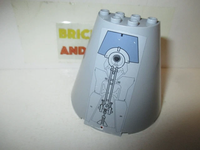LEGO - 1X Cone Half 8x4x6 Star Wars Escape Pod 9490 Pattern 47543pb06 ...