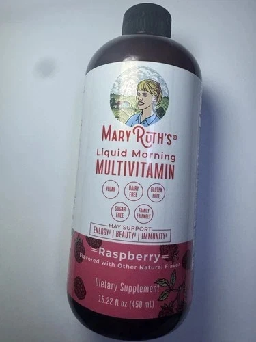 MARY RUTH’S LIQUID Multivitamin Raspberry 450ml Dietary Supplement BB ...