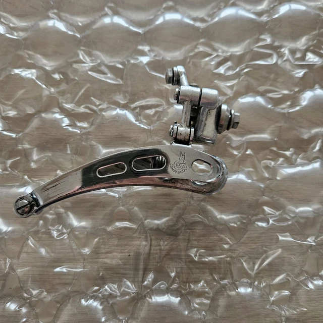 DÉRAILLEUR CAMPAGNOLO SUPER Record Front Avant Brased Brasé EUR 39,00 ...