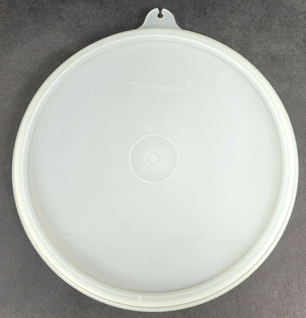 VINTAGE ROUND TUPPERWARE Opaque REPLACEMENT LID # 227 -24 6.5 in. £6.60 ...