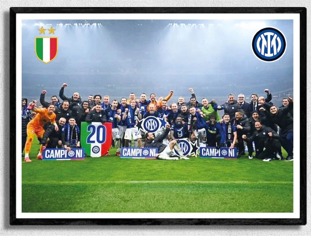 INTER - 20° scudetto - Poster f.to A4 - No cornice EUR 6,00 - PicClick IT