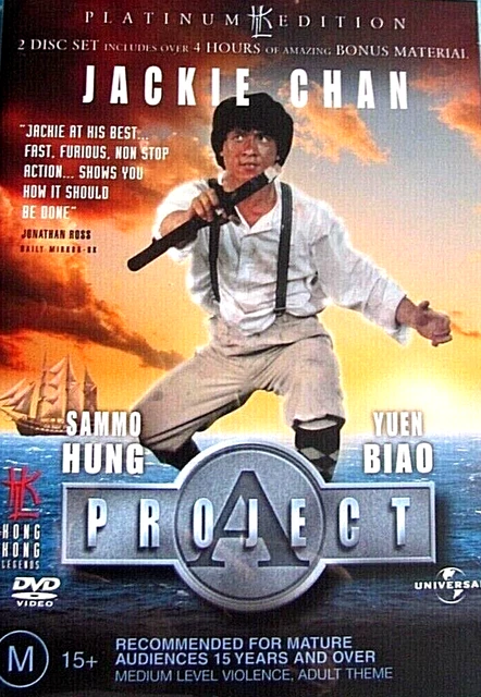 PROJECT A : Jackie Chan : 2 Disc : NEW DVD : Region 4 : RARE OOP $18.99 ...