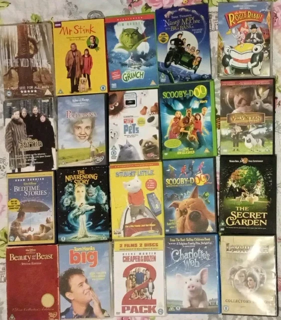 20 X CHILDREN'S DVD Bundle. Family, Kids, Job Lot. Disneyetc.Great Gift ...